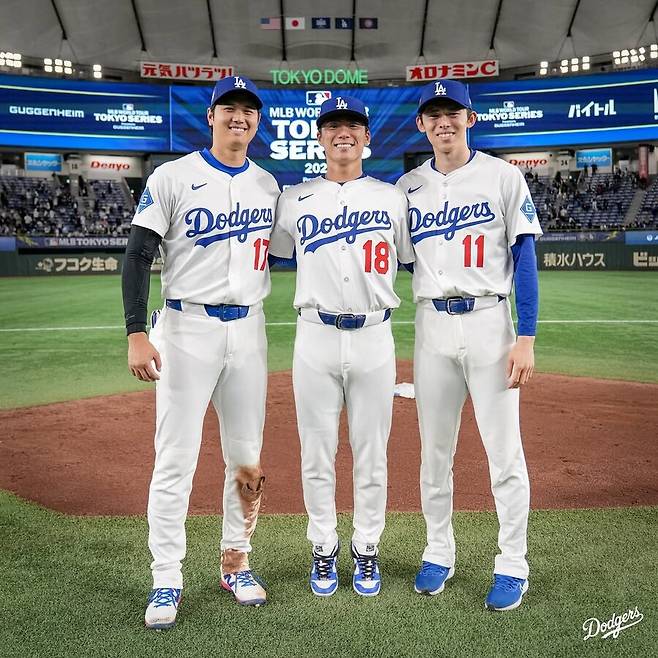 선발이 1회 힘 다 쓰나사사키 직구 1회 1602㎞→2회 1574㎞→3회 1565㎞ 로버츠 감독 의외의 평가