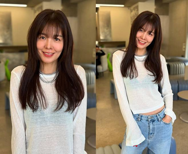 자연광보다 더 맑아 보이네” 170cm·51kg 완벽 비율의 여배우 시스루데님룩 대본은 내운명