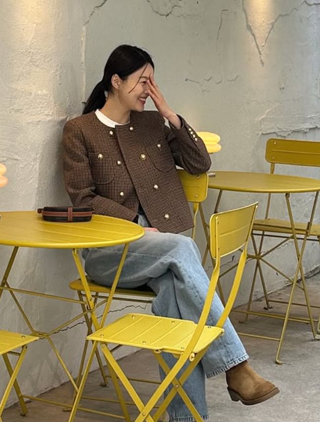 장나라 대신 작품해서 톱스타 된 너무 예쁜 여배우 트위드룩 패션룸
