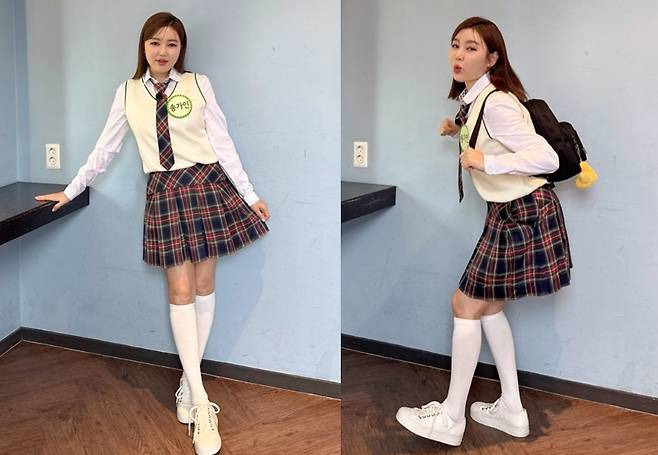 볼살로 성형 의혹까지 받았다고” 실물 미모로 증명한 여배우 미니스커트 프레피룩 대본은 내운명