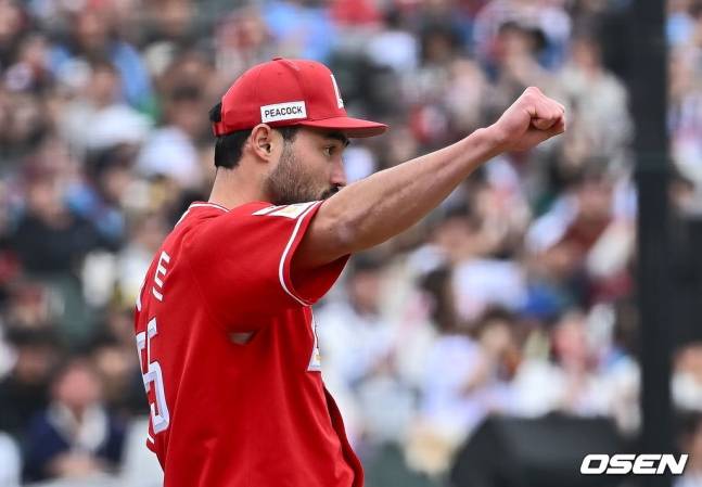 SSG '2시간 14분' 초고속 승리, 155㎞ 뉴 에이스 8이닝 역투 덕분... "삼진보단 이닝" 이런 팀 퍼스트 봤나 [부산 현장]