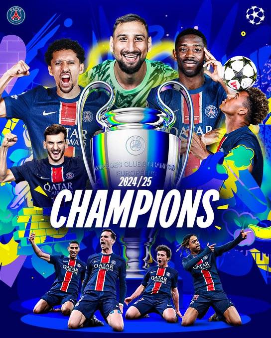 [ucl.star] 하키미, PSG 창단 최초 UCL 우승의 일등공신으로 거듭나다…"8강부터 결승까지 모두 득점한 최초의 수비수"