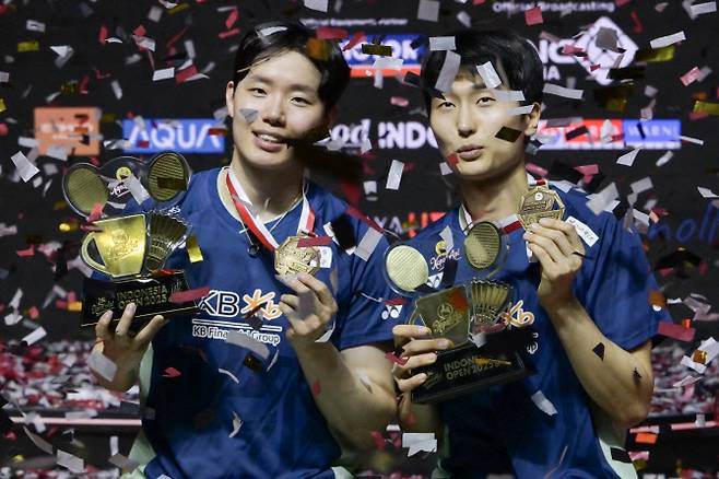 배드민턴 안세영, 4년 만에 인도네시아오픈 우승... 서승재-김원호도 정상