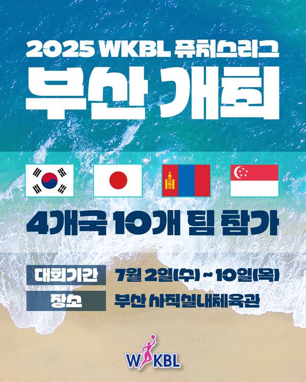 '대회 최초 해외 팀 출전' WKBL 퓨처스리그, 7월 부산에서 개최