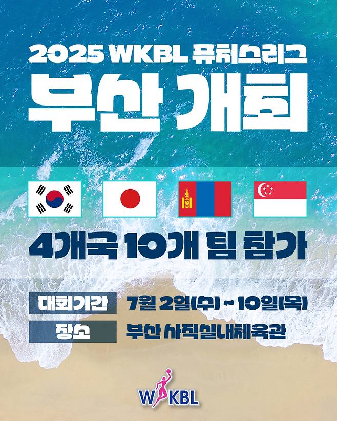 WKBL 퓨처스리그, 7월 부산서 개최…사상 첫 국제대회, 해외 4개 팀 출전