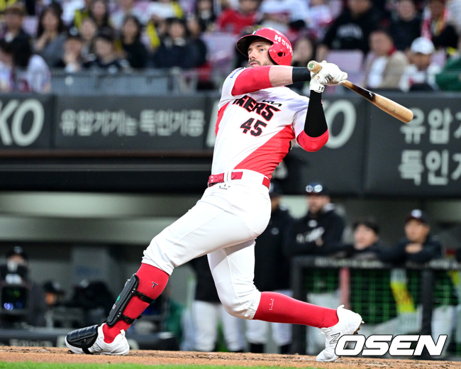 김호령 154km 쳤다! 배찬승 울린 2타점 역전타→전상현 무사 1,3루 삭제...KIA, 삼성 6-3 설욕[광주 리뷰]
