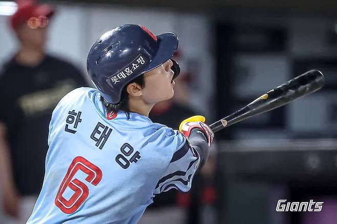 롯데 'SUN', KIA 벼랑 끝까지 몰고 갔다…임팩트 컸던 한태양 데뷔 첫 홈런 [부산 현장]