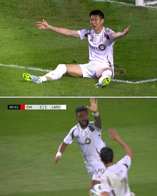 ‘소니 효과’ 미쳤다! 손흥민, MLS 데뷔전서 슈팅 3회+PK 획득까지 맹활약…LAFC, 시카고와 2-2 무승부