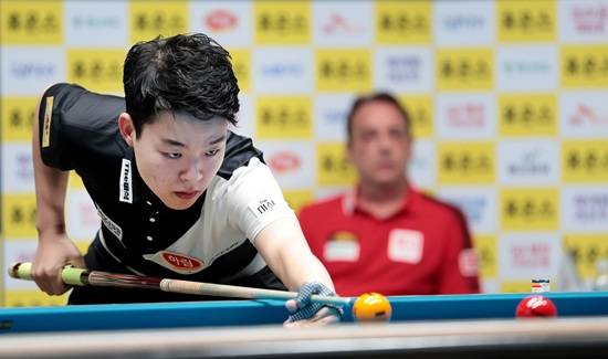 '당구 천재' 김영원, 128강 3-0 완승→'연속 우승' 정조준…사파타·팔라손·초클루 등 외인 강호 '대거 탈락'
