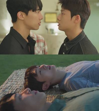 '워너원 출신' 윤지성, ♥정리우와 사랑 이뤘다…BL 드라마 '성공적' (천둥구름 비바람)