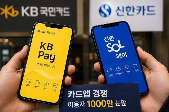 모바일 경쟁 '핫'하네…신한·KB페이, 월 이용자 1000만 눈앞